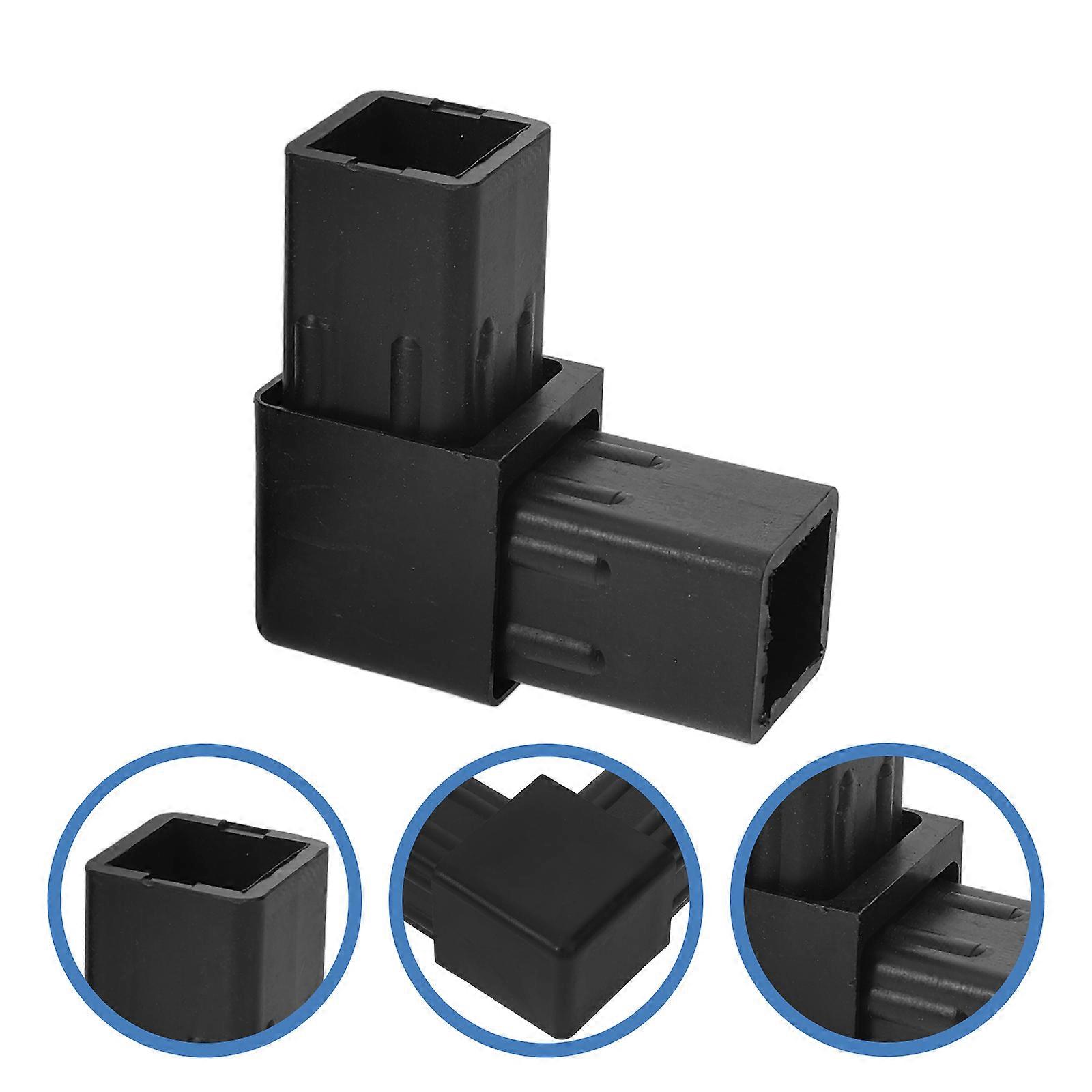 10pcs Square Tubing Connector Tube Fittings 2 Way Connector L Shape ...