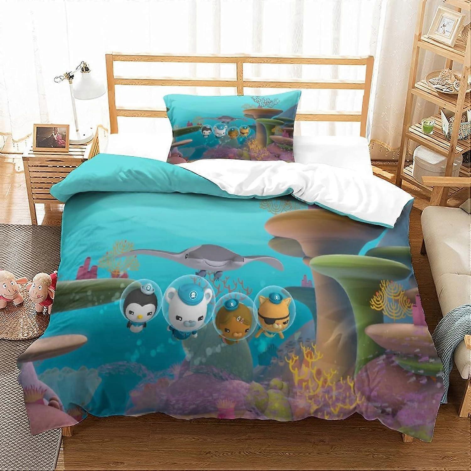 The Octonauts Children Bedding Set Cartoon Duvet Cover Boy and Girl ...