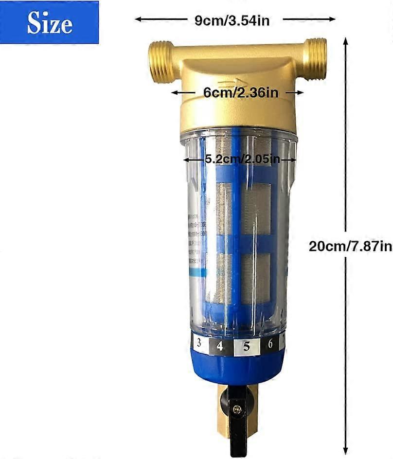 40 Micron Spin Down Sediment Water Filter, Sediment Water Filter ...