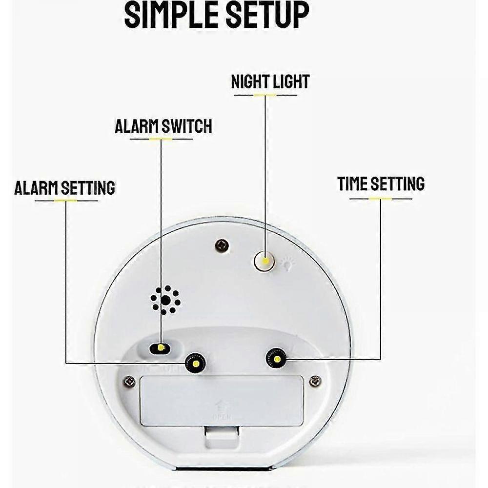 Children's Alarm Clock, Analog Alarm Clock, Needle Children's Alarm ...