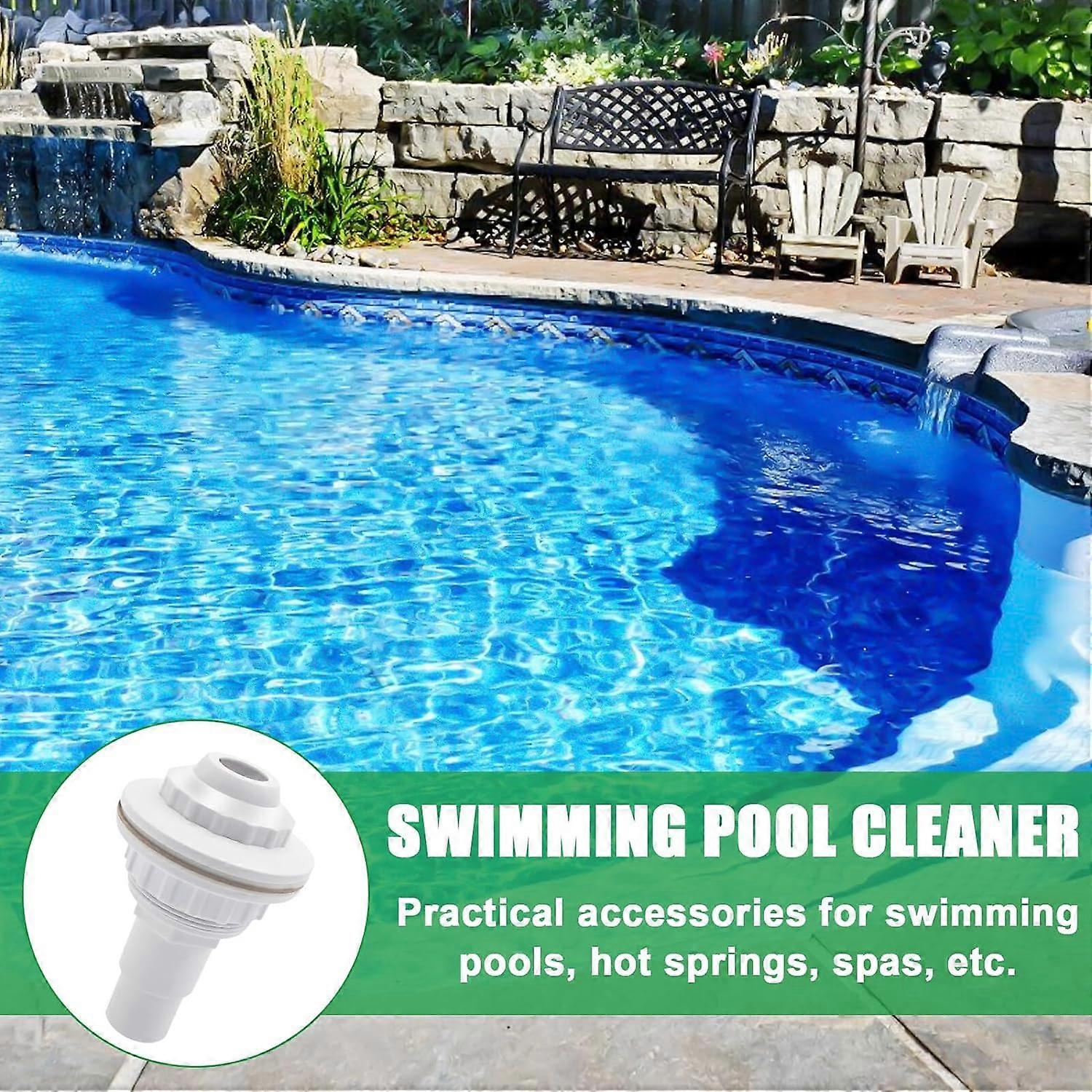 2 Pack Swimming Pool Inlet Nozzle, 32mm/38mm Hose Connection, Swimming ...