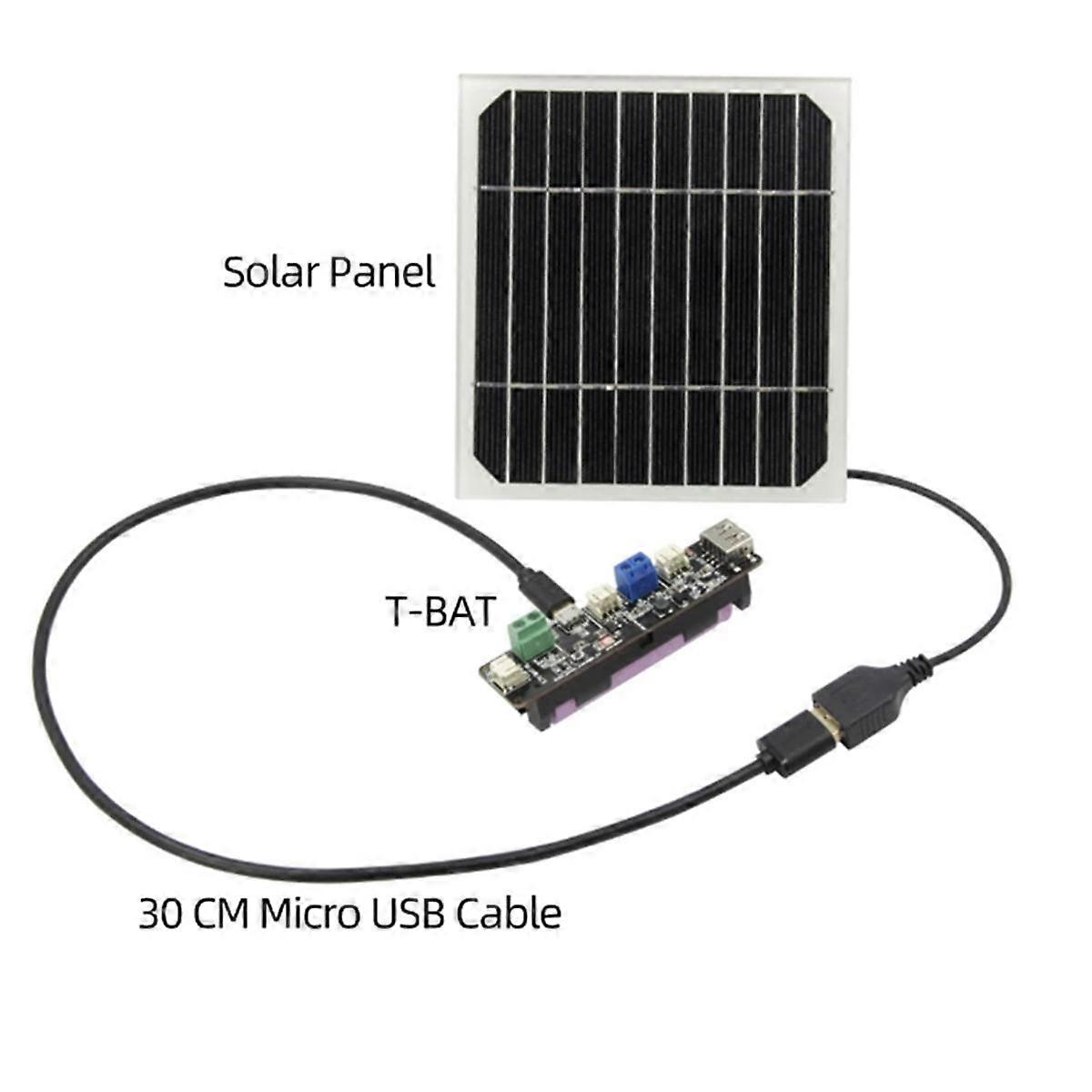 T-BAT Battery Holder CN3065 Power Chip Solar Charging Can Used with 18650 Battery Development ...