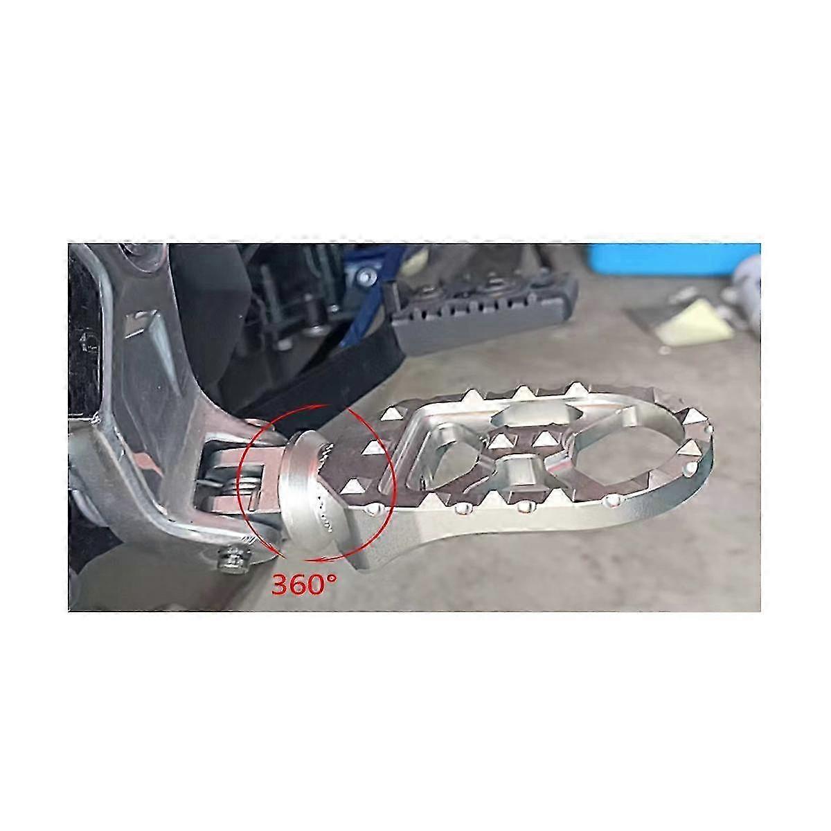 Motorcycle Adjustable Rear Footrest Rotatable Passenger Foot Pegs Rests ...