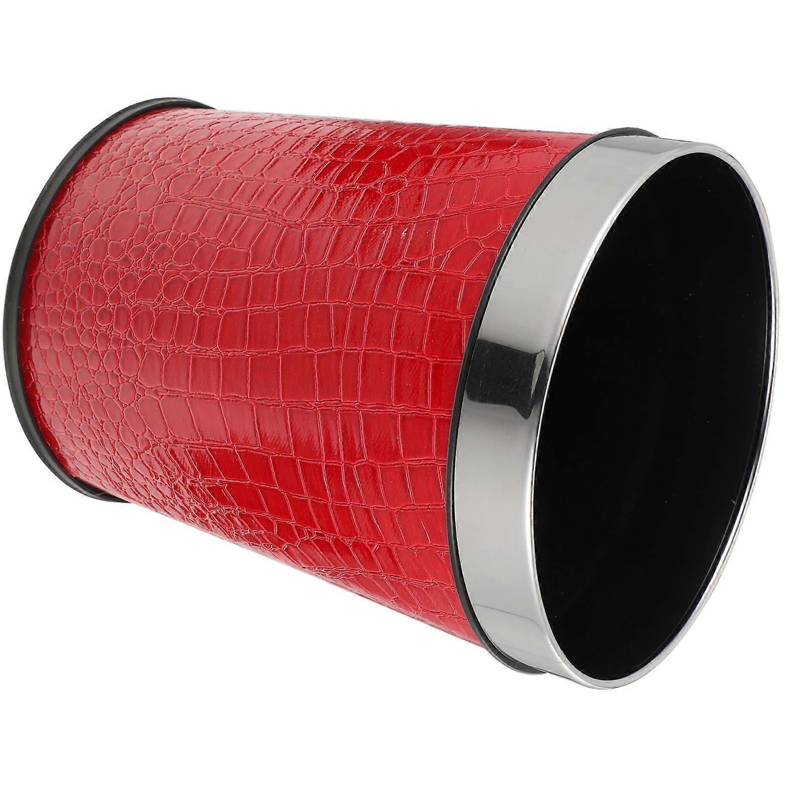 Household Waste Bucket Multi-use Trash Can Lidless Trash Bin Retro ...