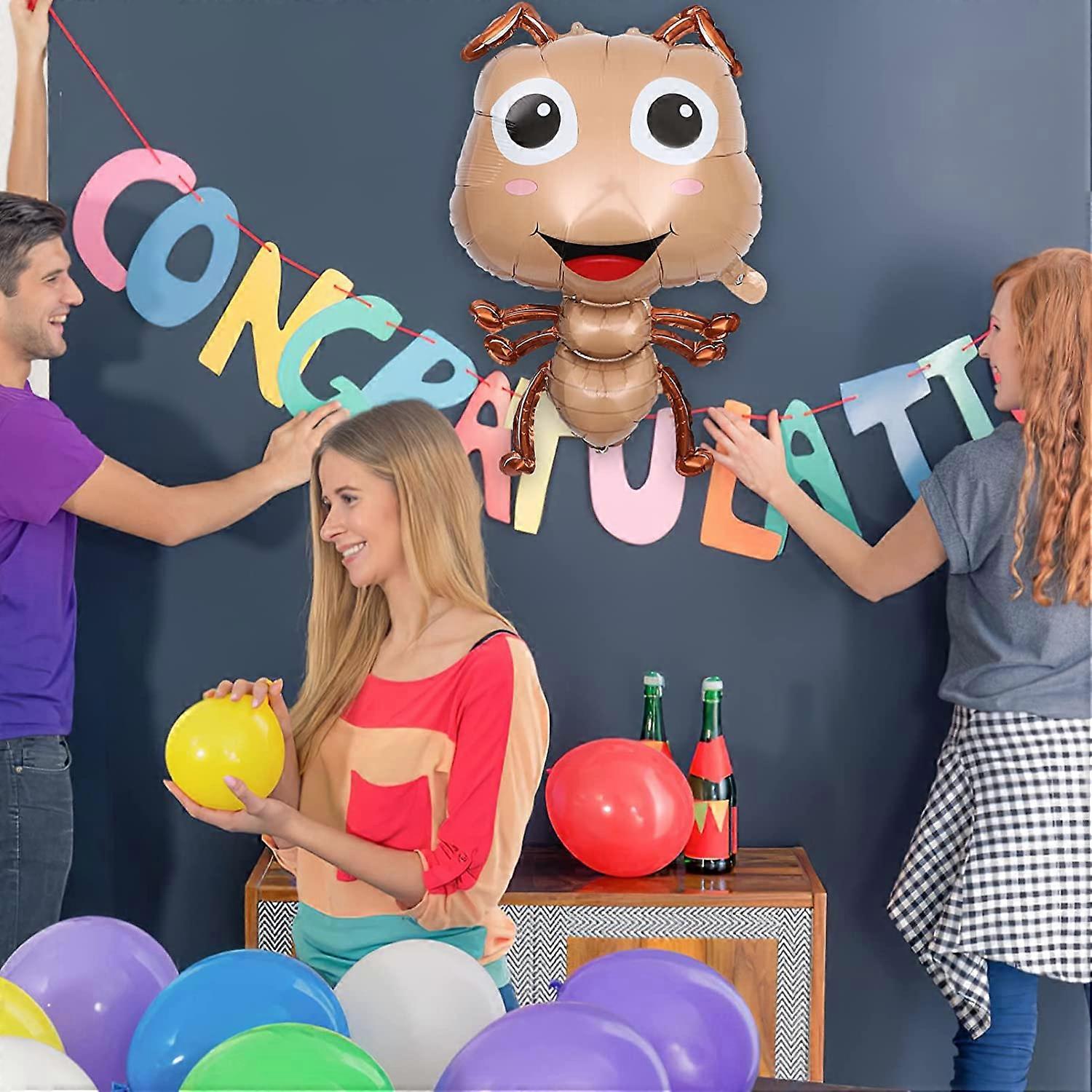 Heytea 4pcs Balloons Ant Shape Balloons Jungle Wild Animal Balloons ...