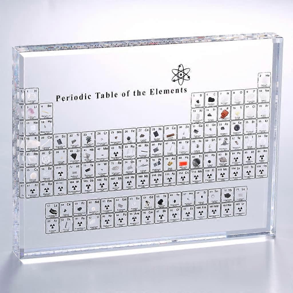 Acrylic Periodic Table with Real Elements, Chemical Elements Display ...
