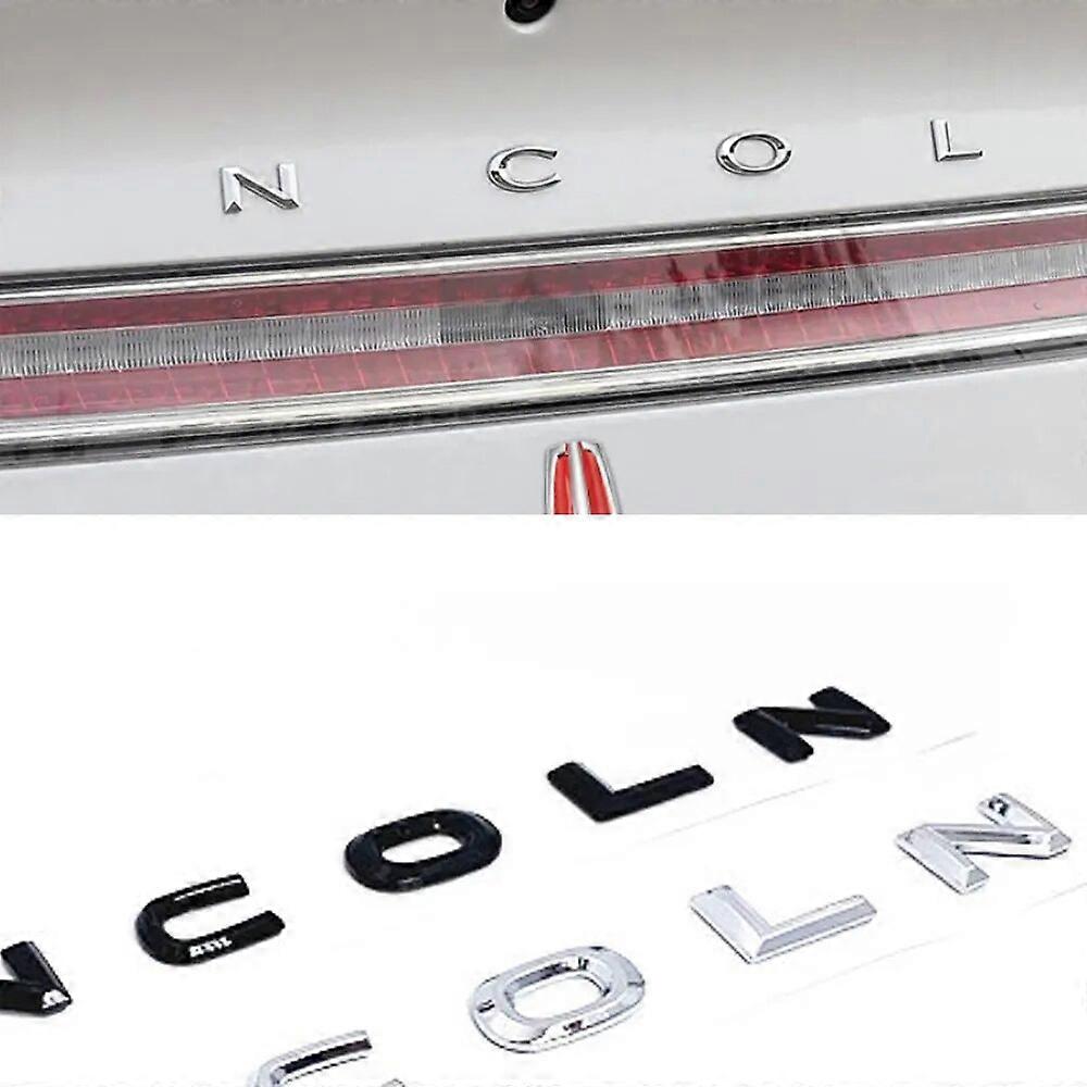 For Lincoln Logo Emblem Sticker Lincoln Rear Trunk Sticker For Lincoln ...