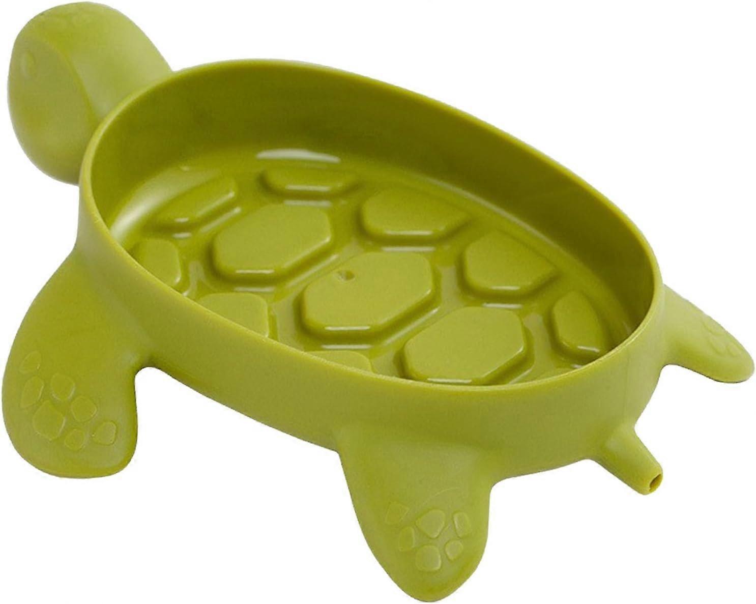 Soap Box with Drain Hole, Cute Cartoon Turtle Shape Soap Holder Box Bar ...