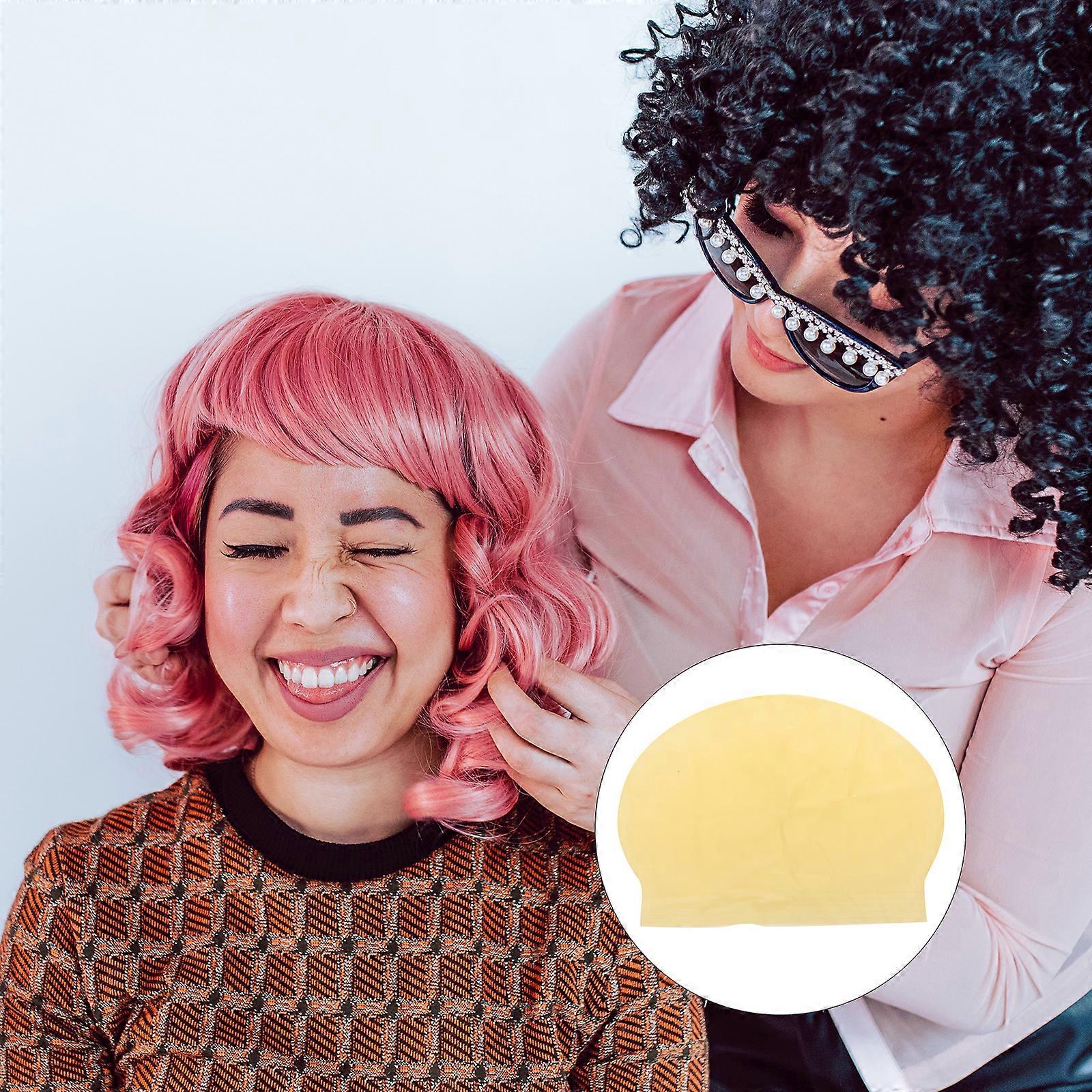 Roleplay Costume Bald Cap Costume Fake Head Skin Bald Hat Funny Makeup ...