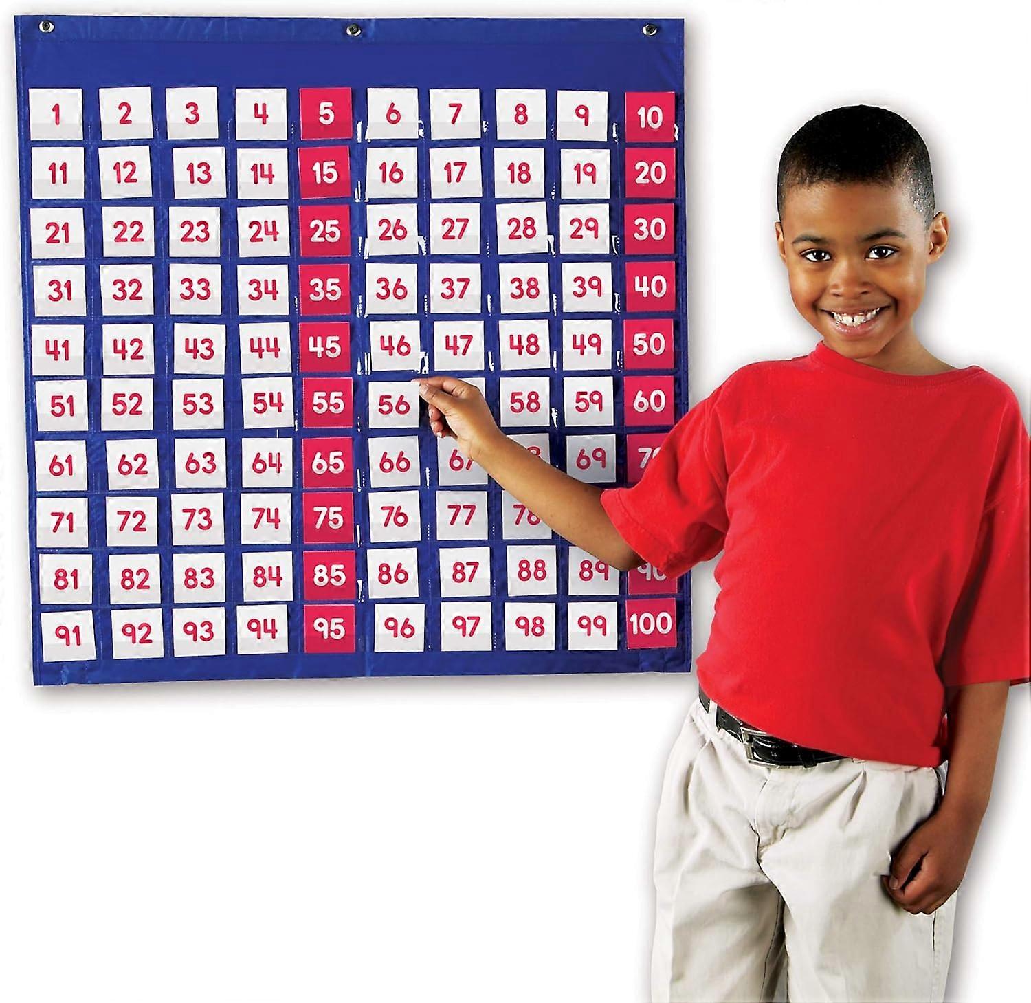 Learning Resources Hundreds Pocket Chart(1ps, mixcolor) | Fruugo UK