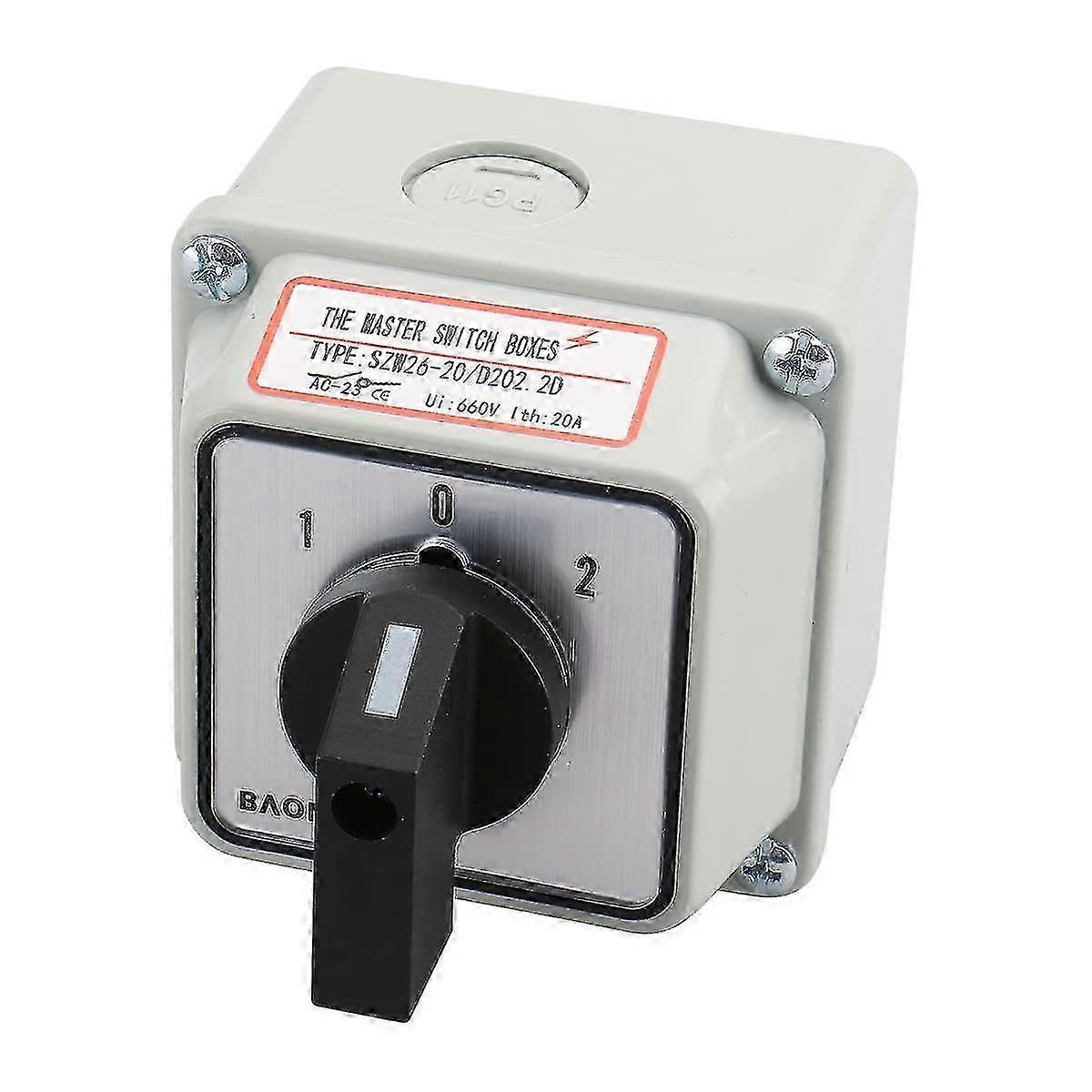 Universal Rotary Changeover Switch SZW26-20/D202.2D with Master Switch ...