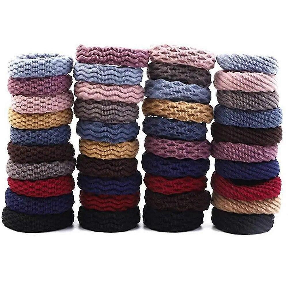 10Pcs Women Girls Basic Elastic Hair Band Ties Scrunchie Ponytail ...