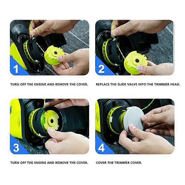 4Pcs Spool Caps Compatible For Ryobi One+ 18V 24V 40V Grass Trimmer ...
