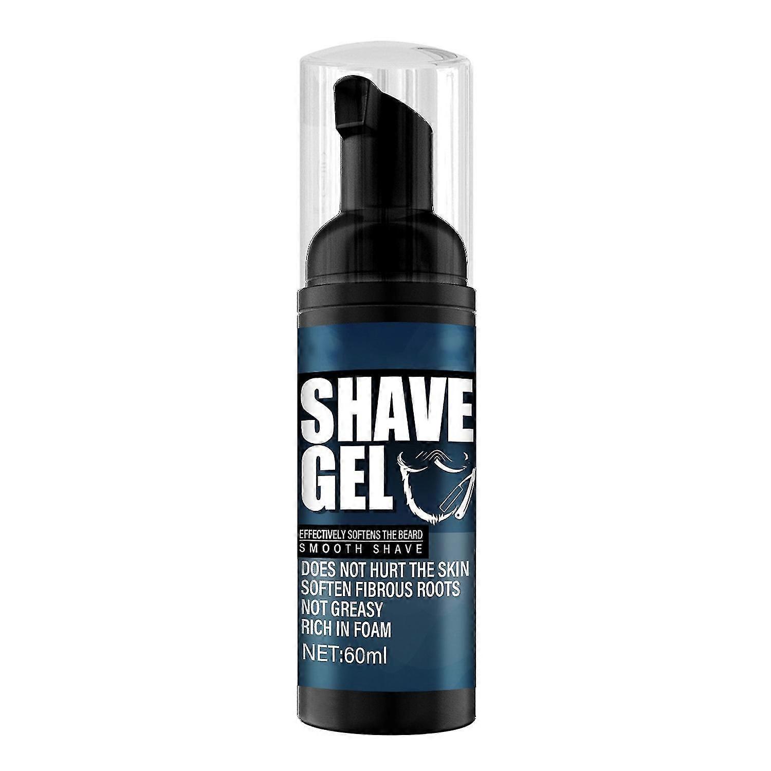 60ml Foam Shaving Cream Rich in Foam Soften Beard Shave Cleaner Men ...