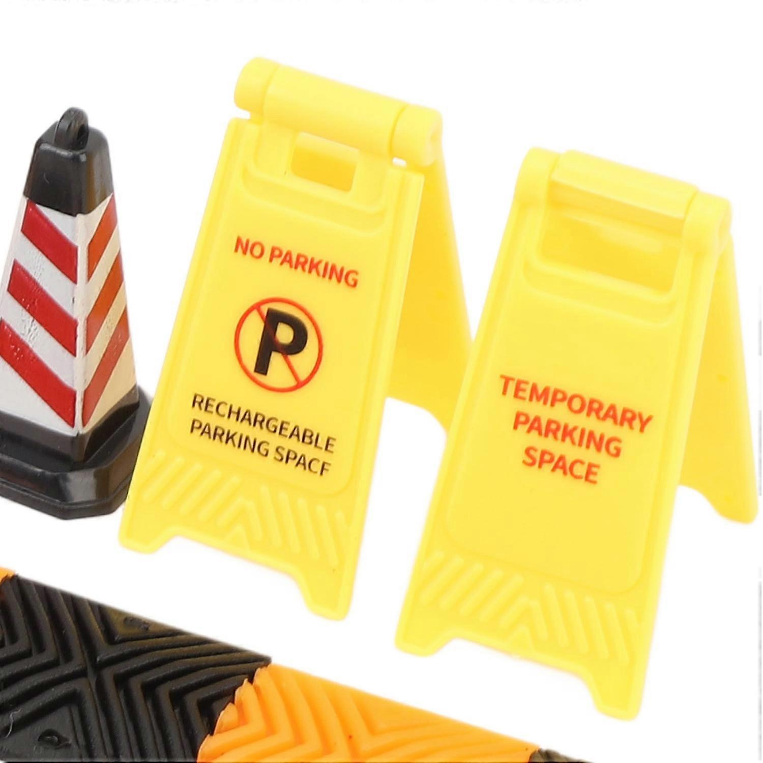 1/18 1/24 Climbing Car Mood Piece Speed Bumps Ice Cream Cones Warning ...