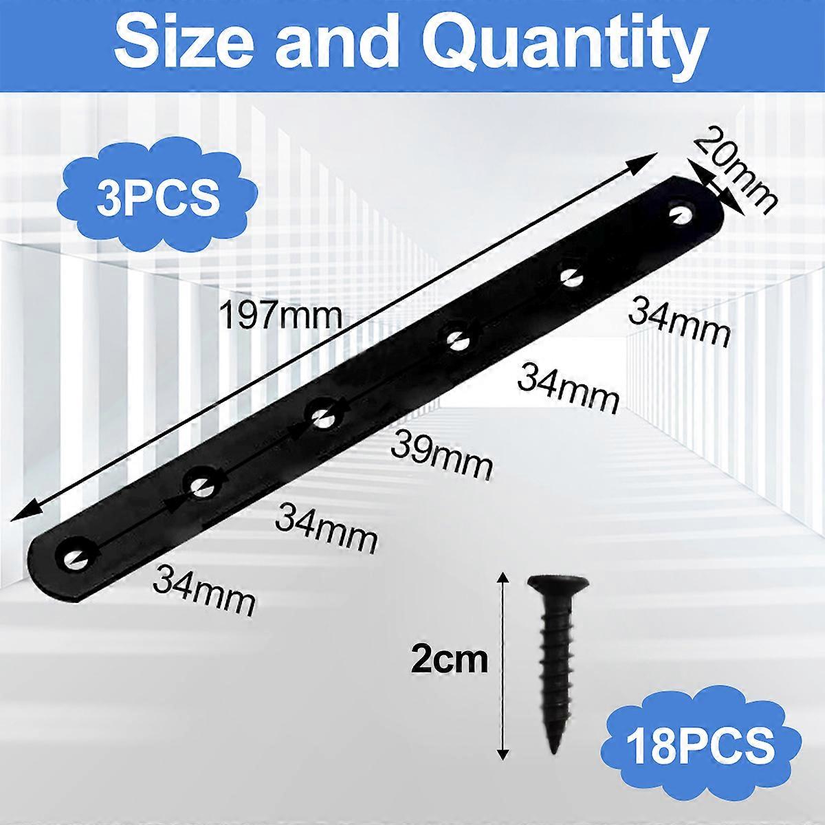 Heavy Duty Mending Plate for Quick Wood Repair, Straight Corner Brace ...