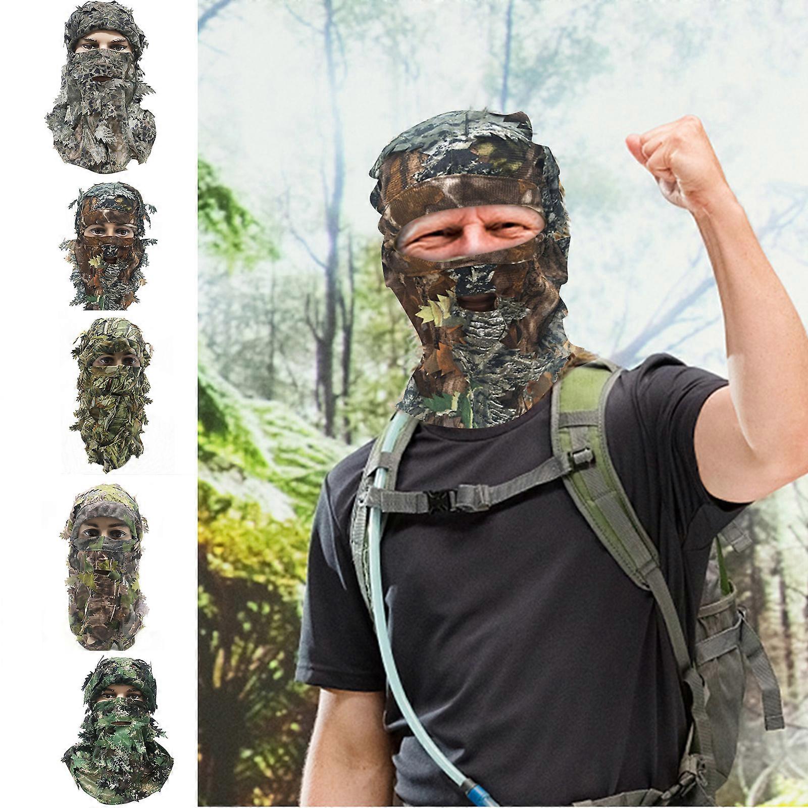 Hunter Balaclava Hat Full-Head Camouflage Costume Face Mask for Summer ...