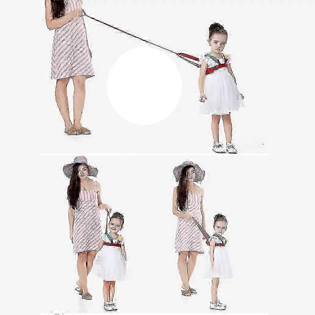 1-in-2 Child Safety Leash and Harness with Anti-Lost Wrist Link and ...