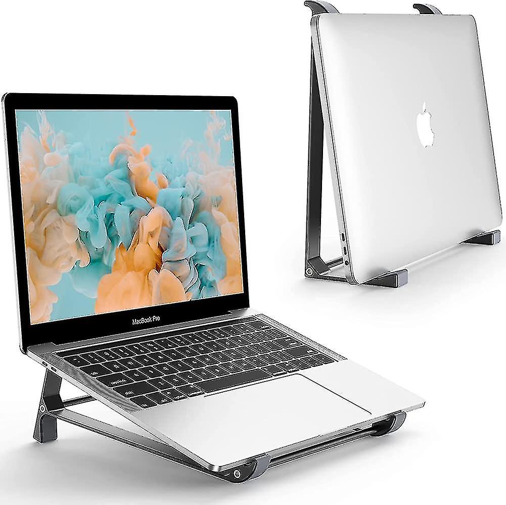 Laptop Stand, 10-level Height Adjustable Foldable Notebook Computer ...