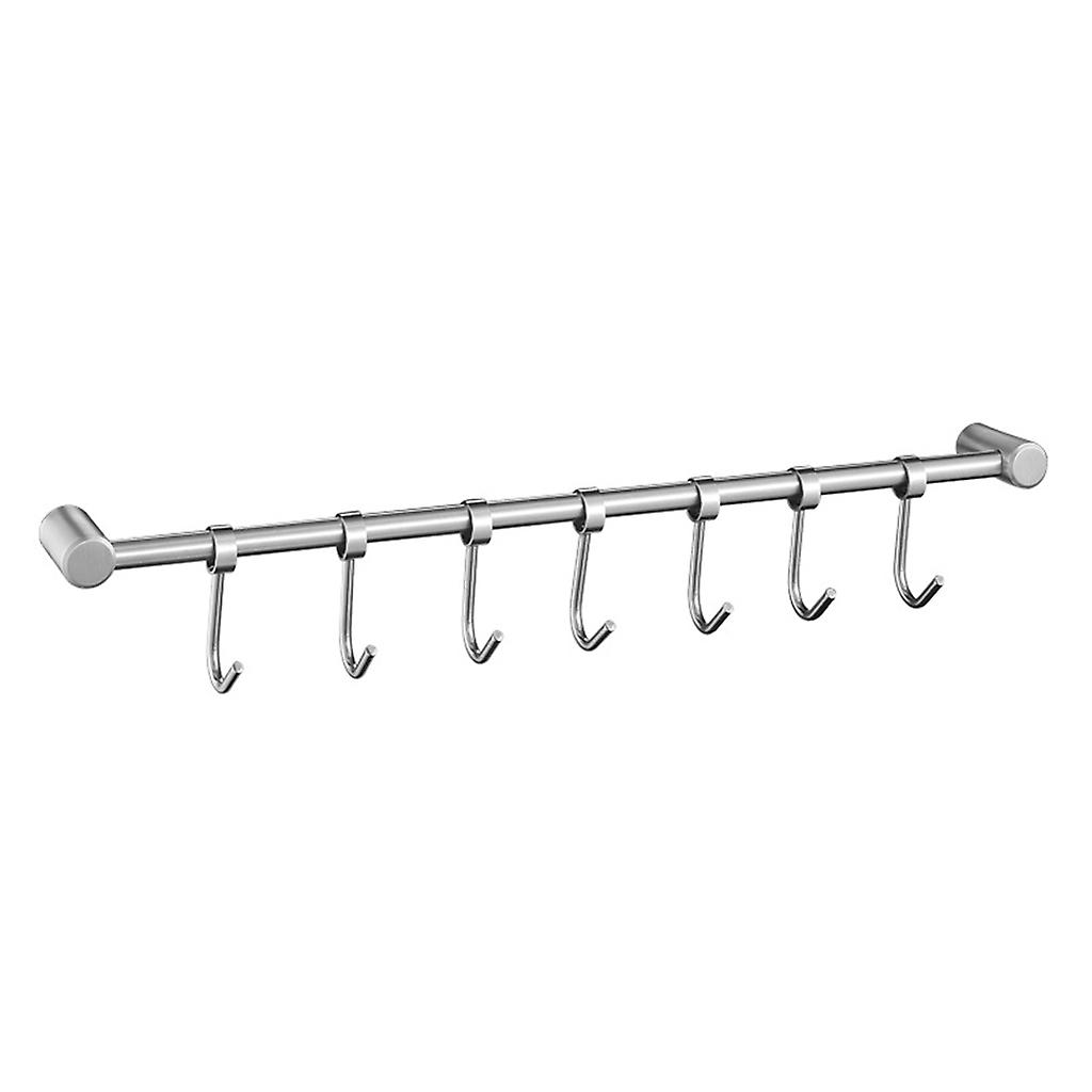 Stainless Steel Wall Mount Pot Pan Hanging Rack Rail Kitchen Straight ...