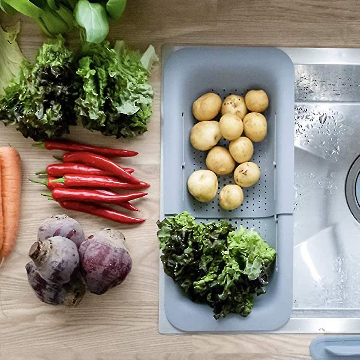 Sink Strainer Rack Multifunctional Kitchen Storage Rack Adjustable Sink ...