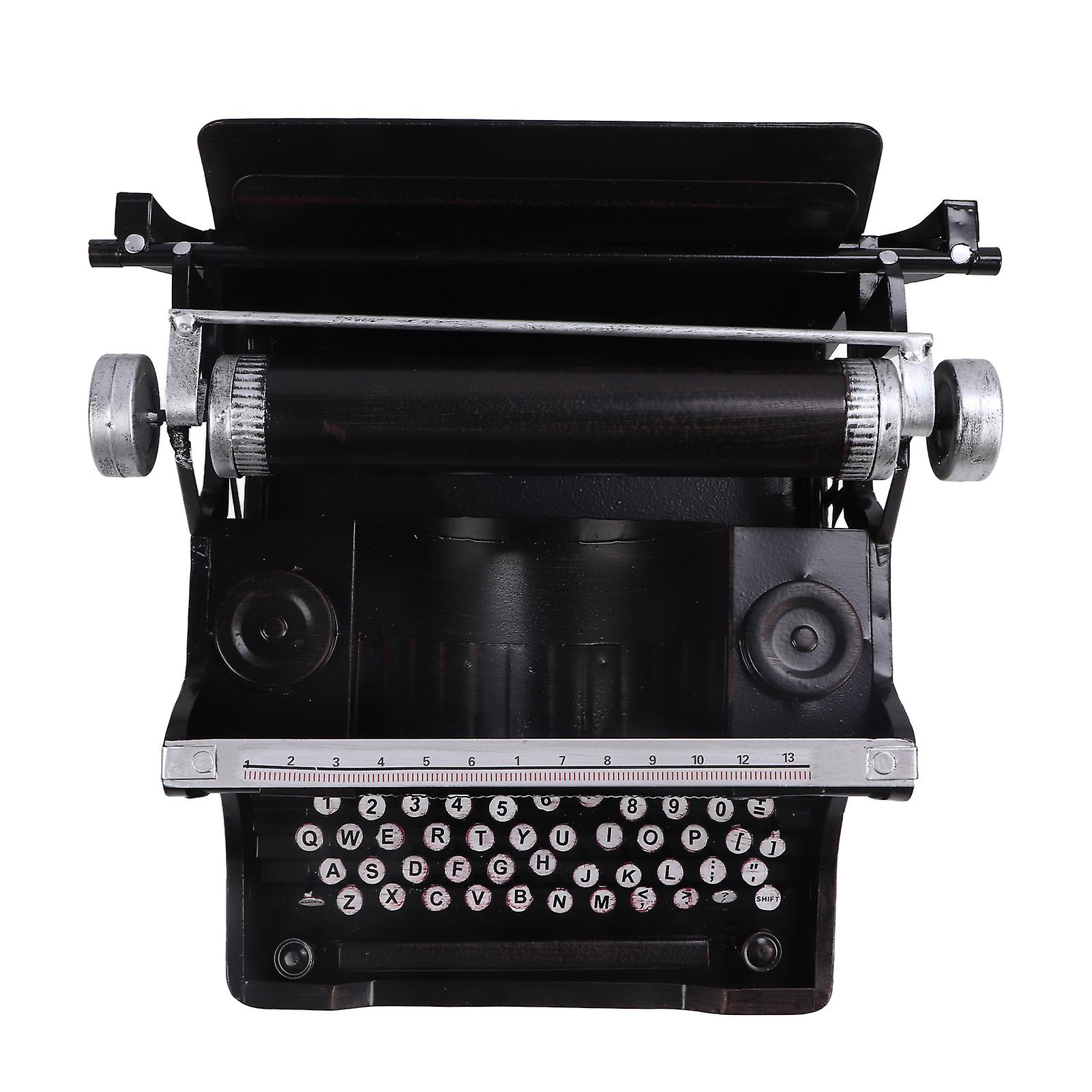 Antique Typewriter Model Black Retro Vintage Portable Manual Handmade ...