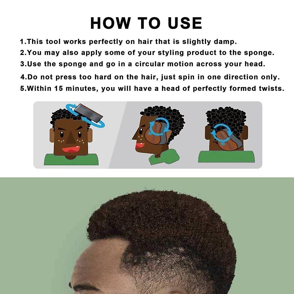 Hair Brush Sponge with Big Holes Metal Hair Pick Comb Double-sided ...