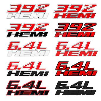 3d Metal 392 Hemi 345 Hemi 6.4l Emblem Decal Stickers Engine ...