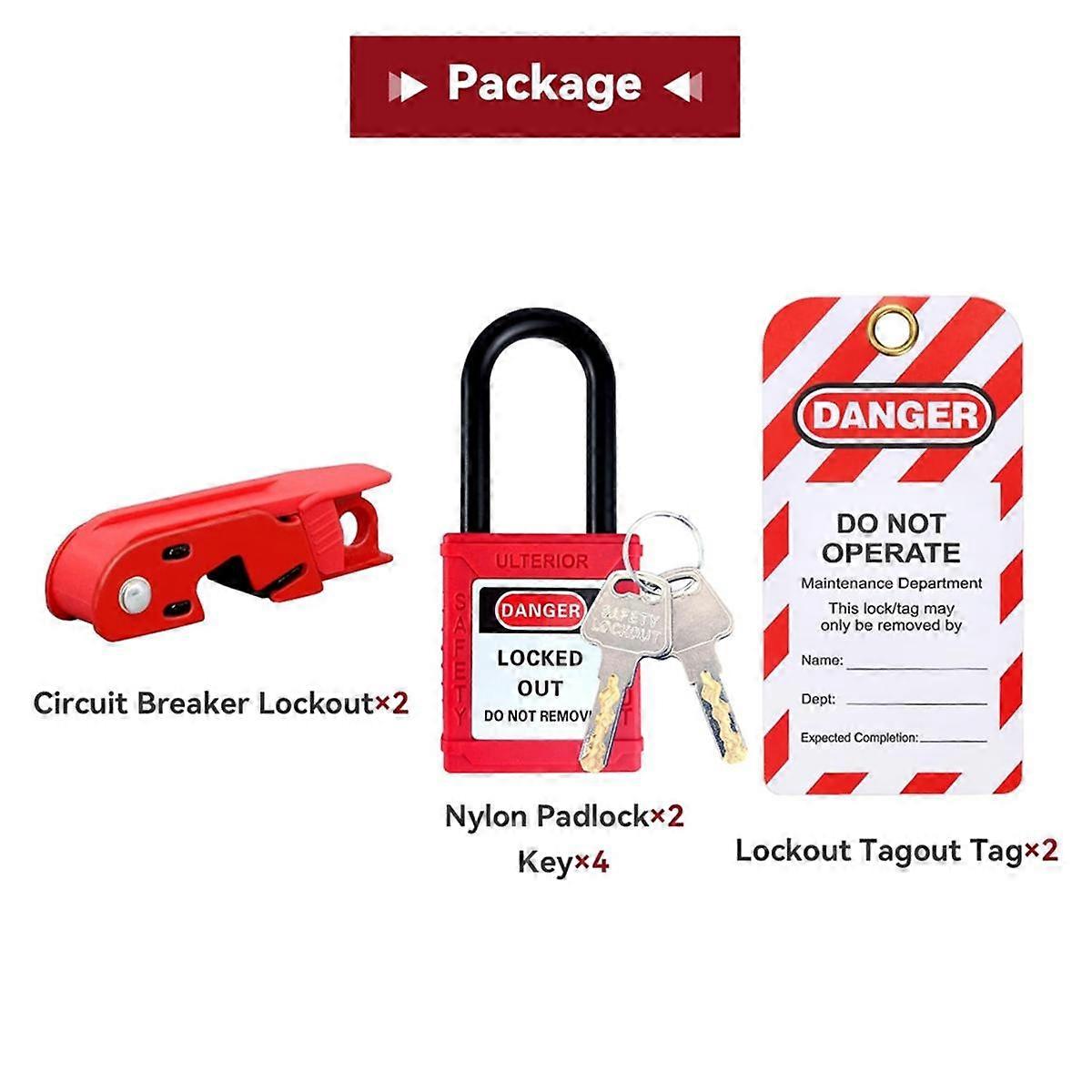 Circuit Breaker Lockout Set, Circuit Breaker Lockout, Lockout Tagout ...