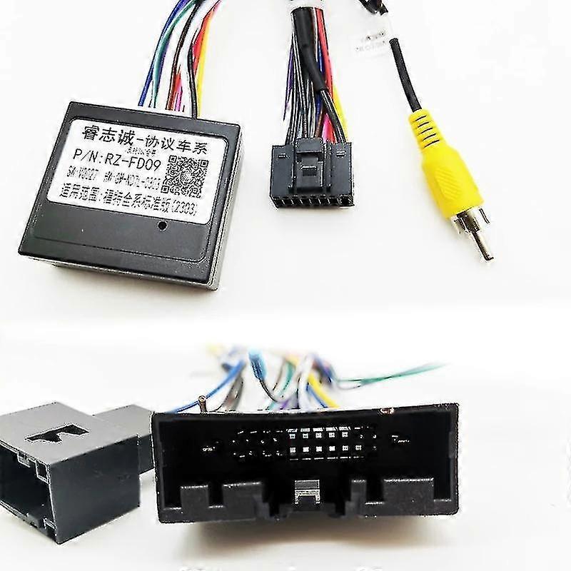 CANBus Decoder 16Pin Plug to 24 Pin Ford ACM Head Unit Connector Cable ...