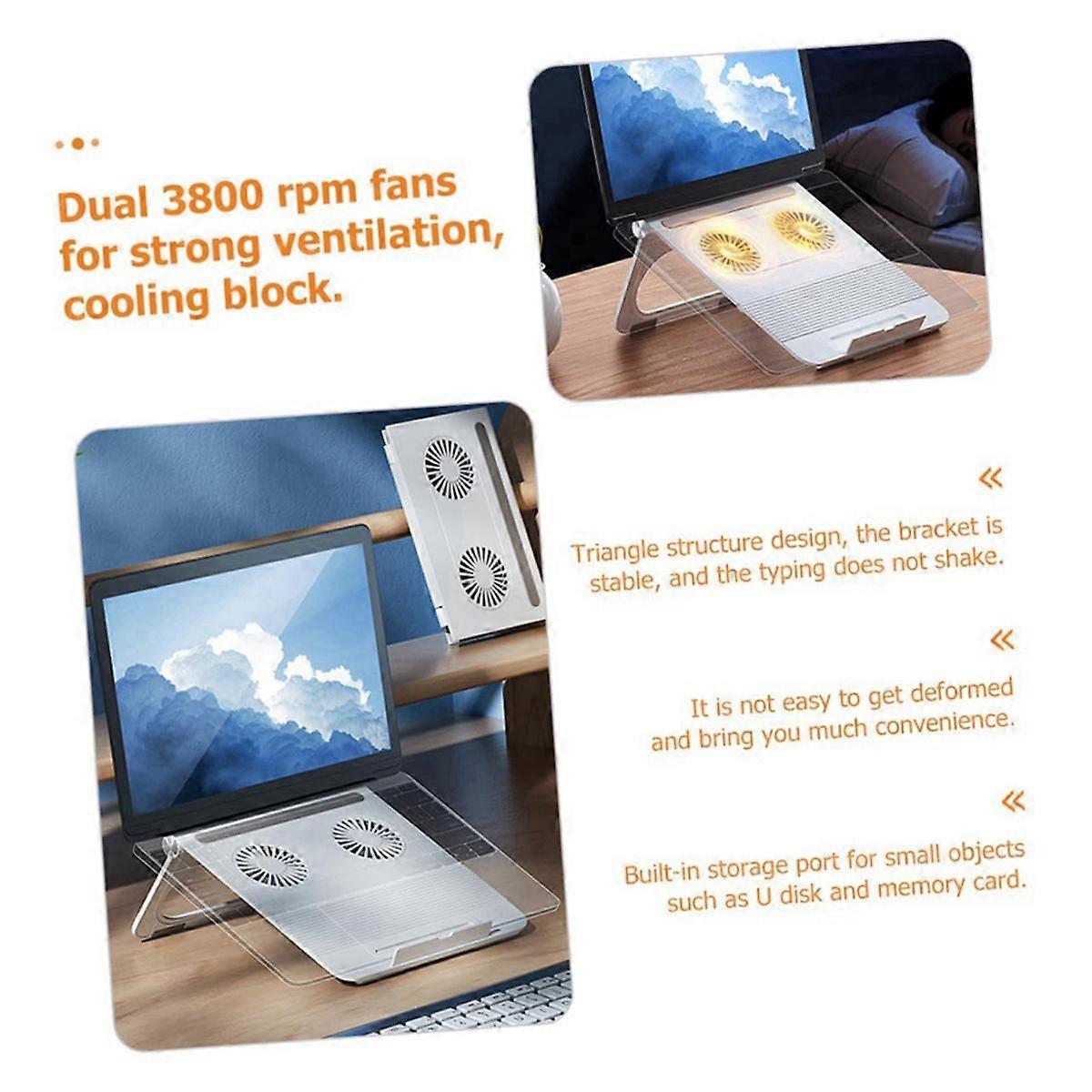 Laptop Cooling Stand Laptop Cooling Pad with Dual Fan Portable Laptop ...