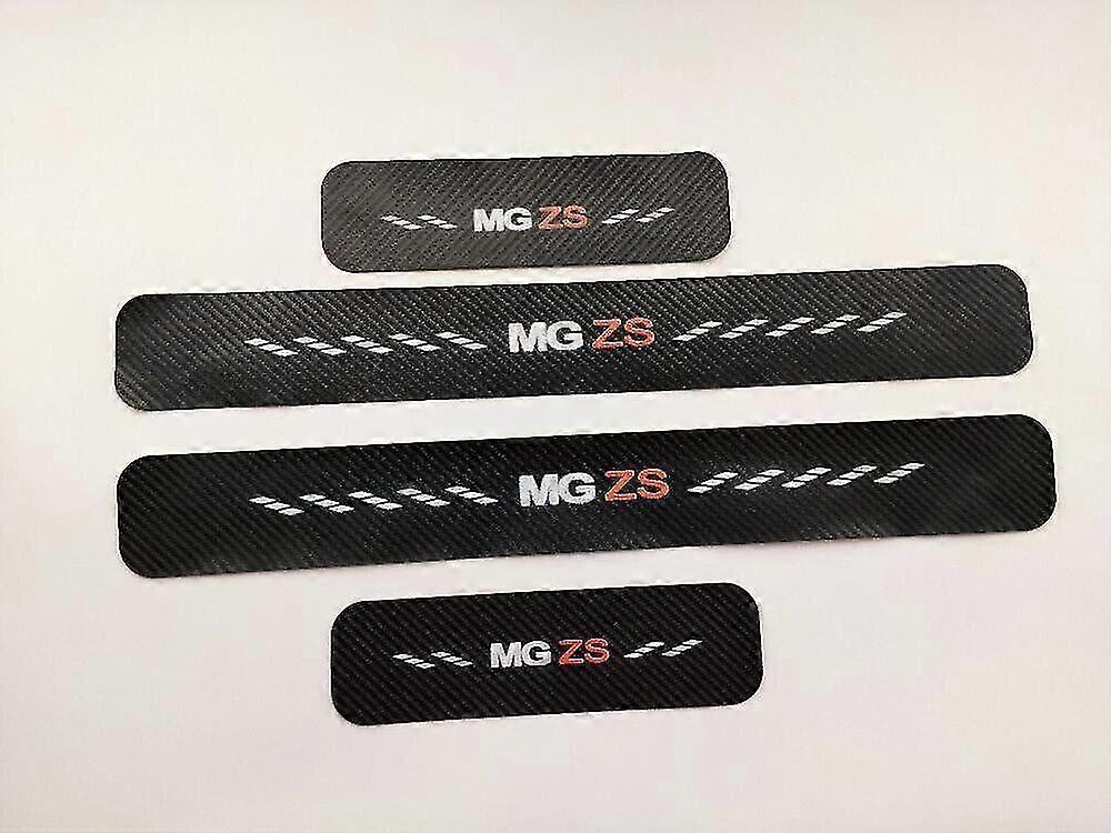 Car Accessories For MG ZS Threshold Protection Sticker Carbon Fibre ...
