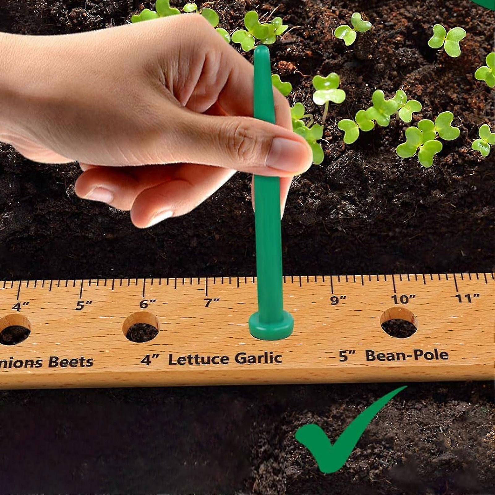 Wooden Plant Ruler Foldable Planting Ruler with Holes Smooth Edge Burr ...