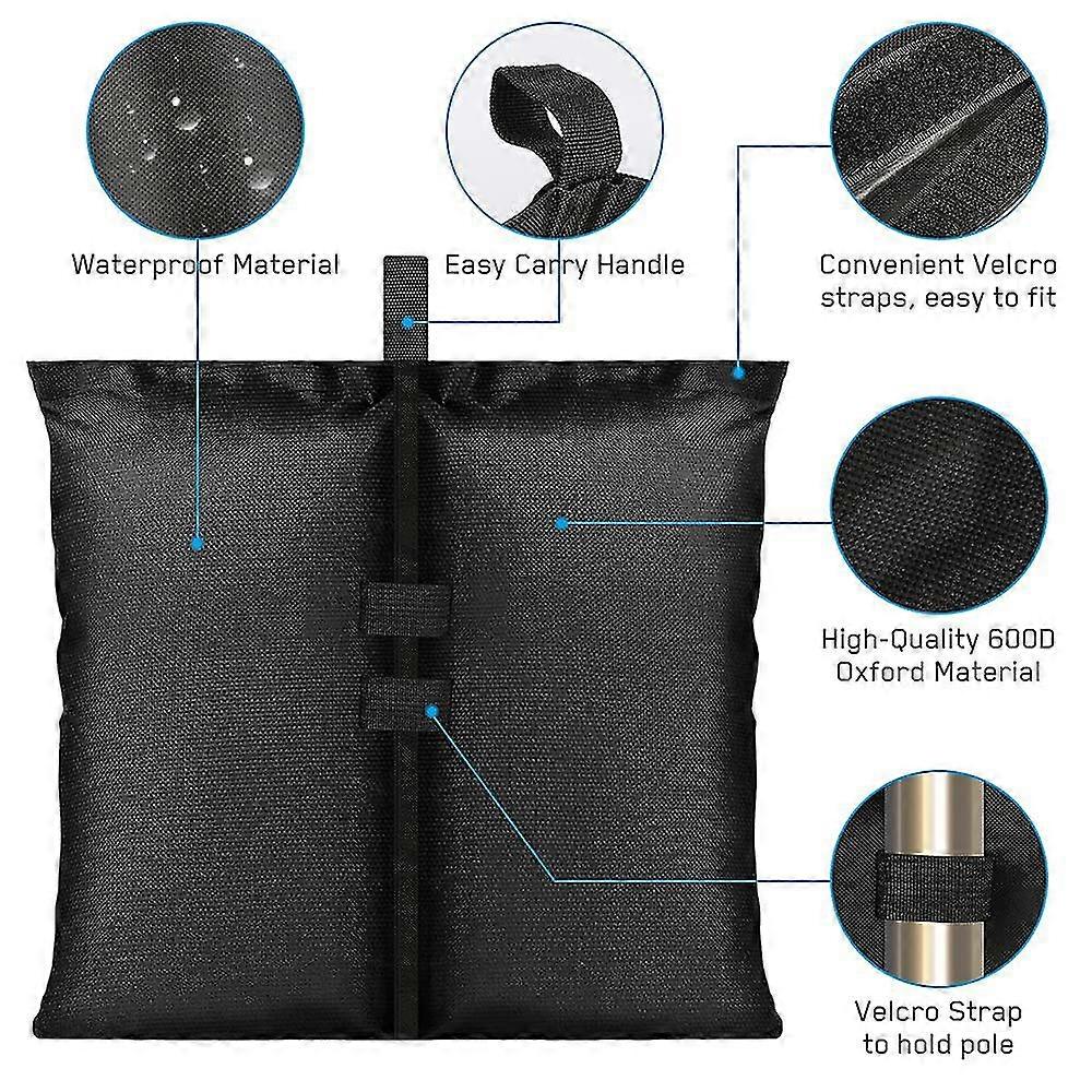 4 Pack Tent Weights Sandbags, Heavy Duty Weighted Feet Bag Leg Weights ...