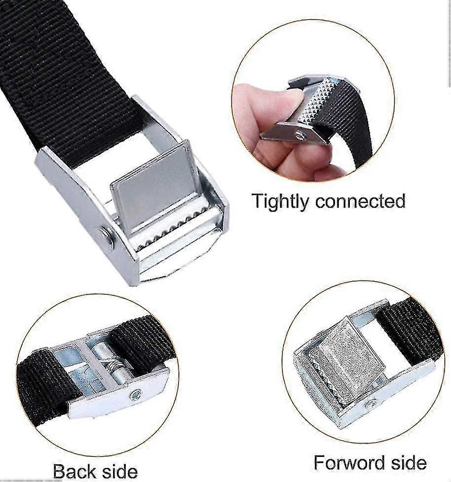 10pcs Lashing Strap 2*400cm Fixing Kit For Motorcycle/car/bike Carrier Clamping Strap Max Load ...