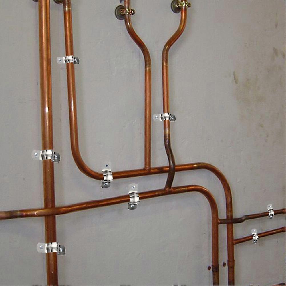 20pcs Pipe Strap Clamp 304 Stainless Steel Pipe Clips U Shaped Pipe ...