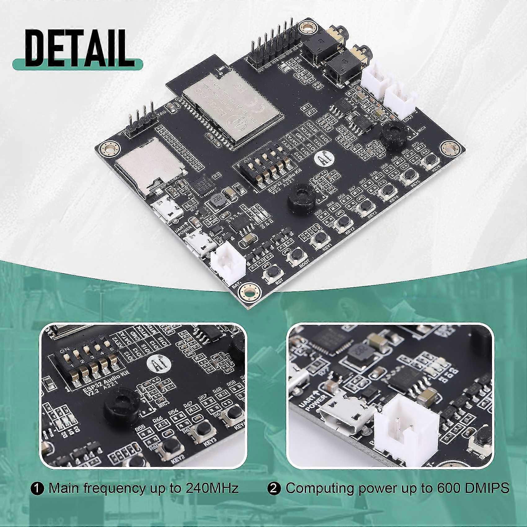 Esp32-audio-kit Esp32 Audio Development Board Wifi Bluetooth-modul Low -core med Esp32-a1s 8m ...