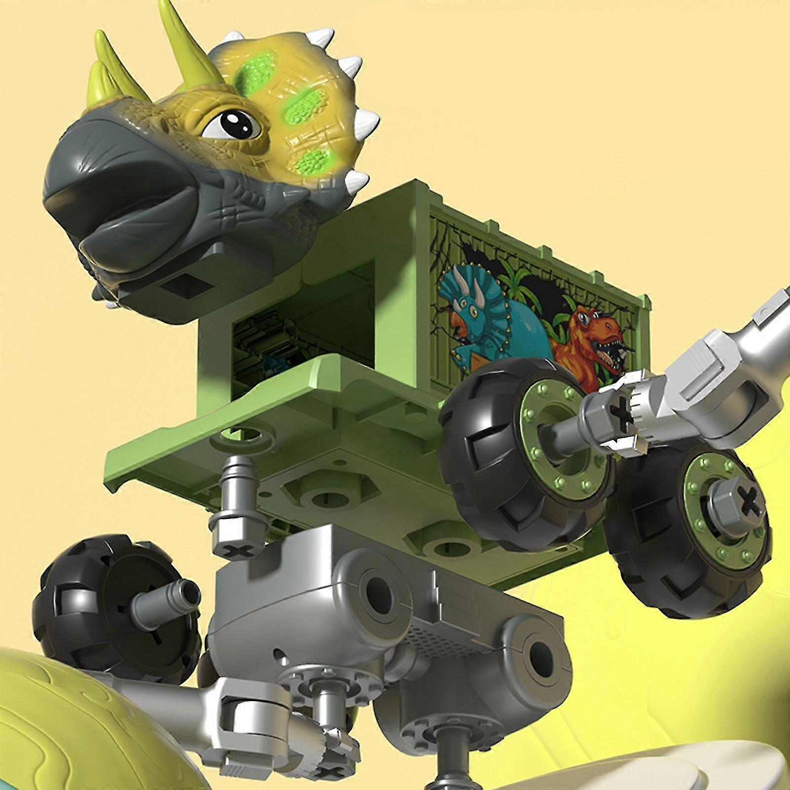 Dinosaur Base Toy Set For 3 4 5 6 Years Old, Tracks Transport Plane Toy ...