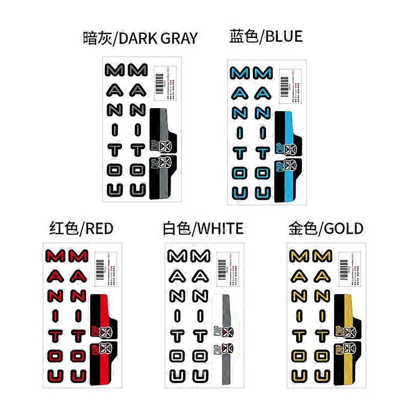 Manitou mountain bike front fork decals bicycle front fork stickers ...