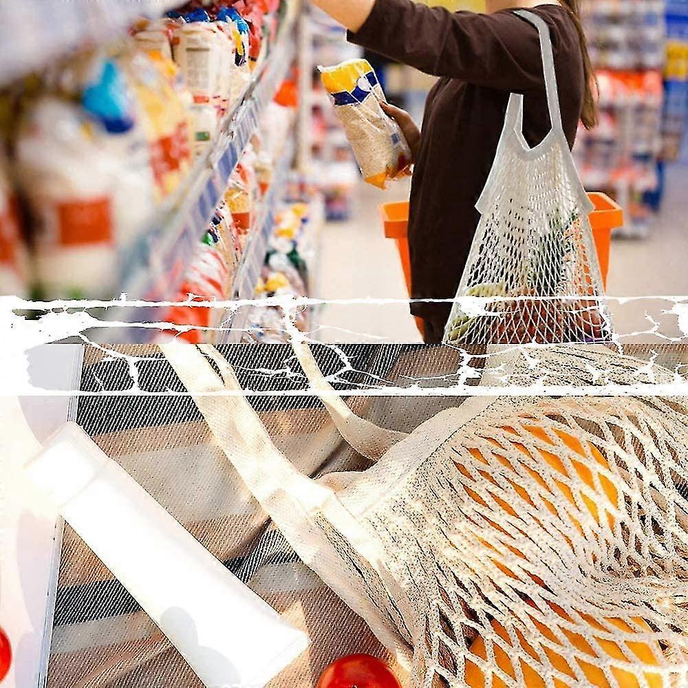 2Pcs Reusable Shopping Bag Portable Mesh Bag Fruit Vegetable Storage ...