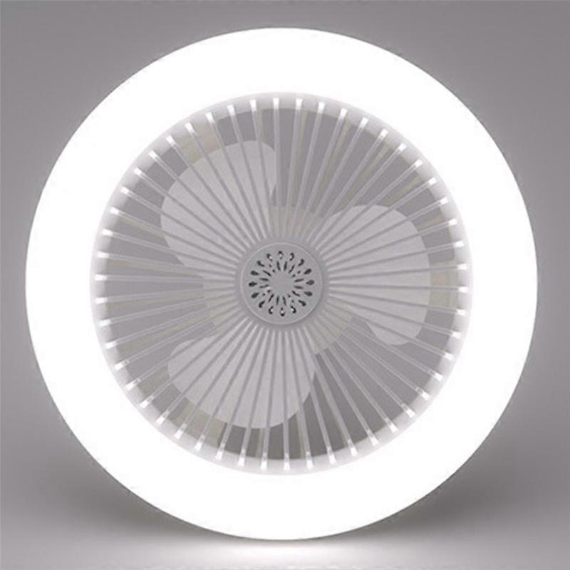 E27 Ceiling Fan with Lights,Enclosed Low Fan Light,Hidden Electric Fan ...