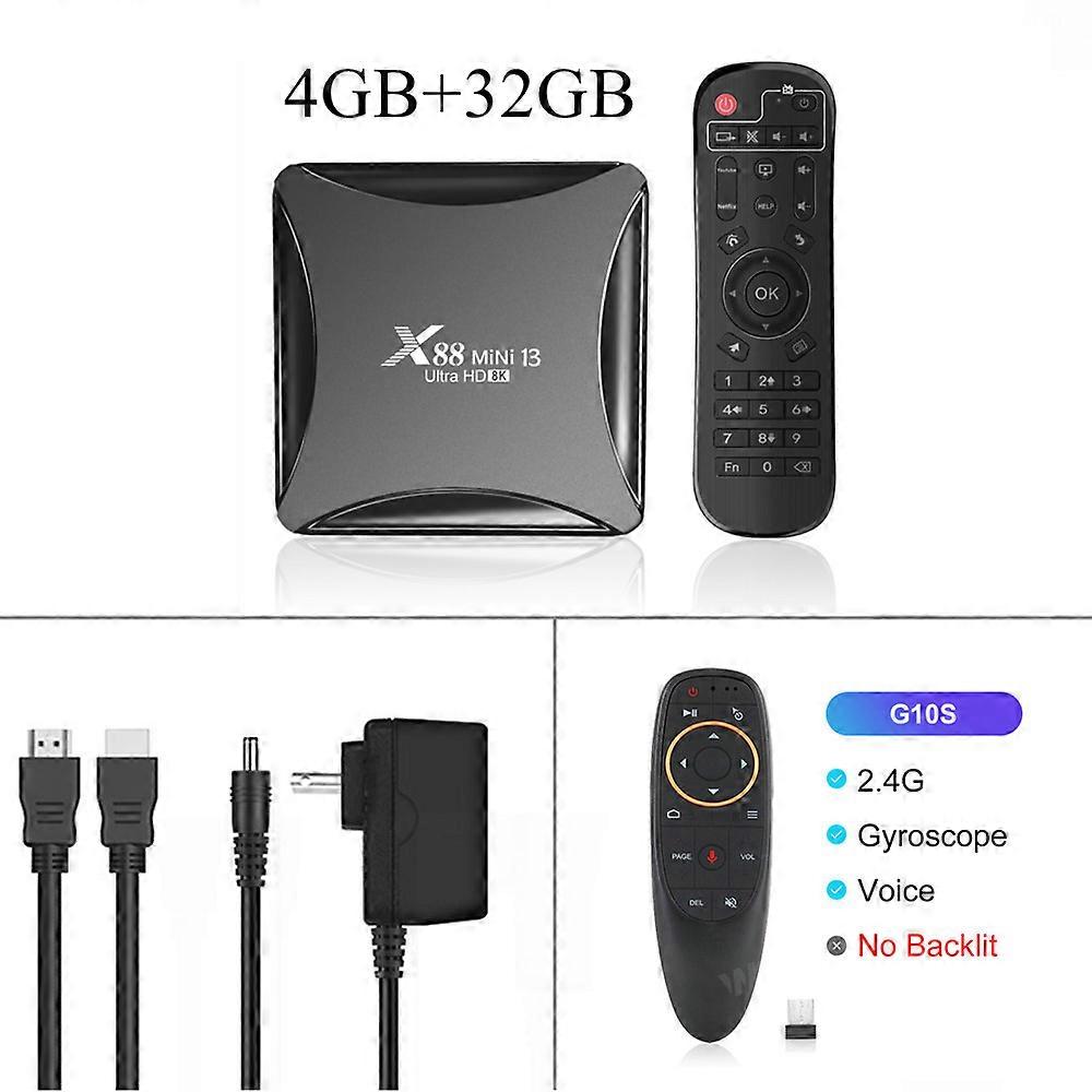 Android 13 TV BOX X88 Mini 13 RK3528 8K Ultra HD Smart TVBox 2GB 16GB ...