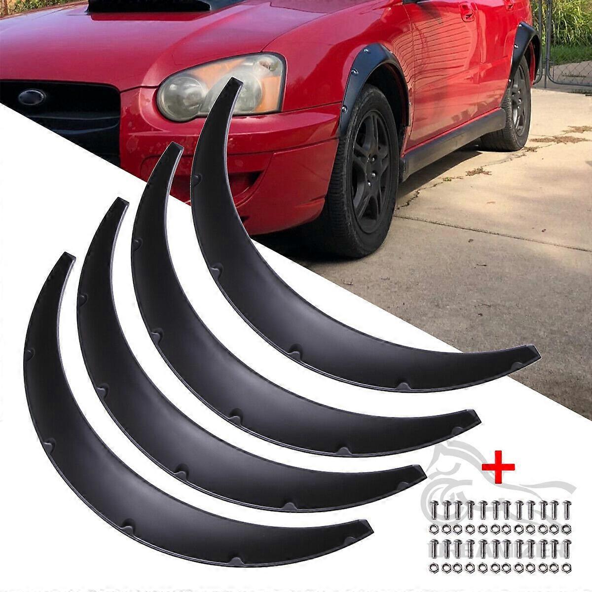 4PCS 4.5 Inch Universal Flexible Car Mudguards Mud Splash Guards Mud ...