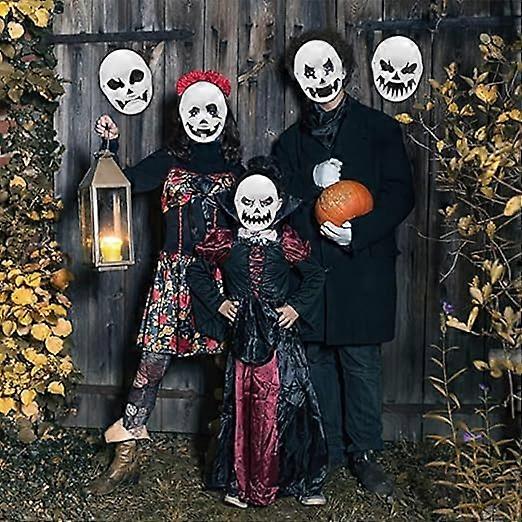 White Full Face Party Mask DIY Cosplay Blank Plain Masks, Pack of 24 ...