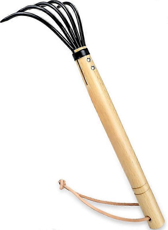 38 Garden Claw Rake | Military Grade Steel 5 Teeth And Premium Wood ...