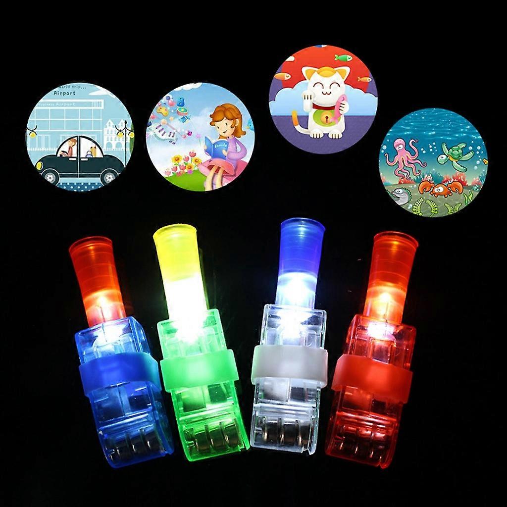 Wearable Finger Projector Luminous Cartoon Pattern Finger Light Mini ...