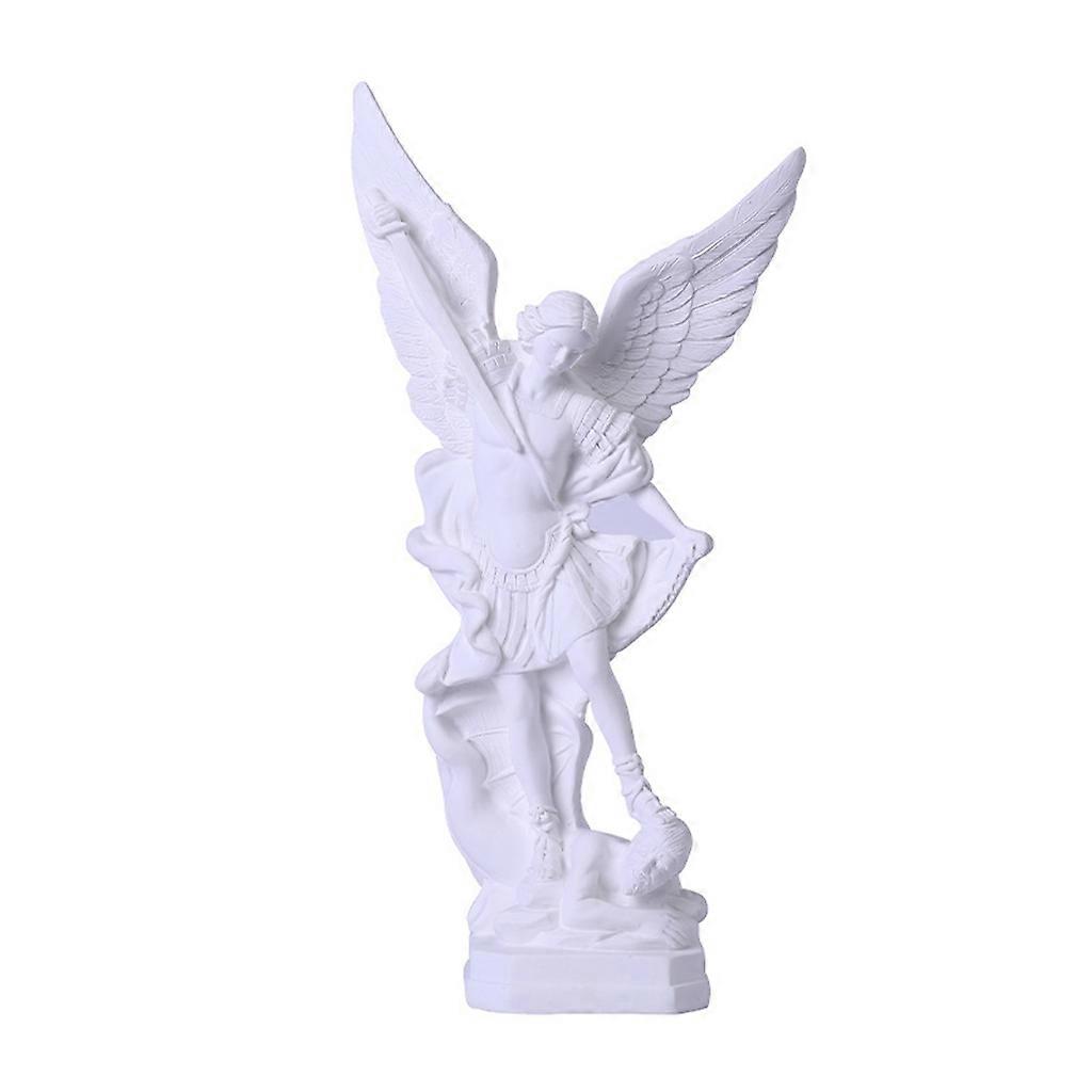 Archangel Demon Religious Sculpture Defeating Lucifer Resin Statue ...