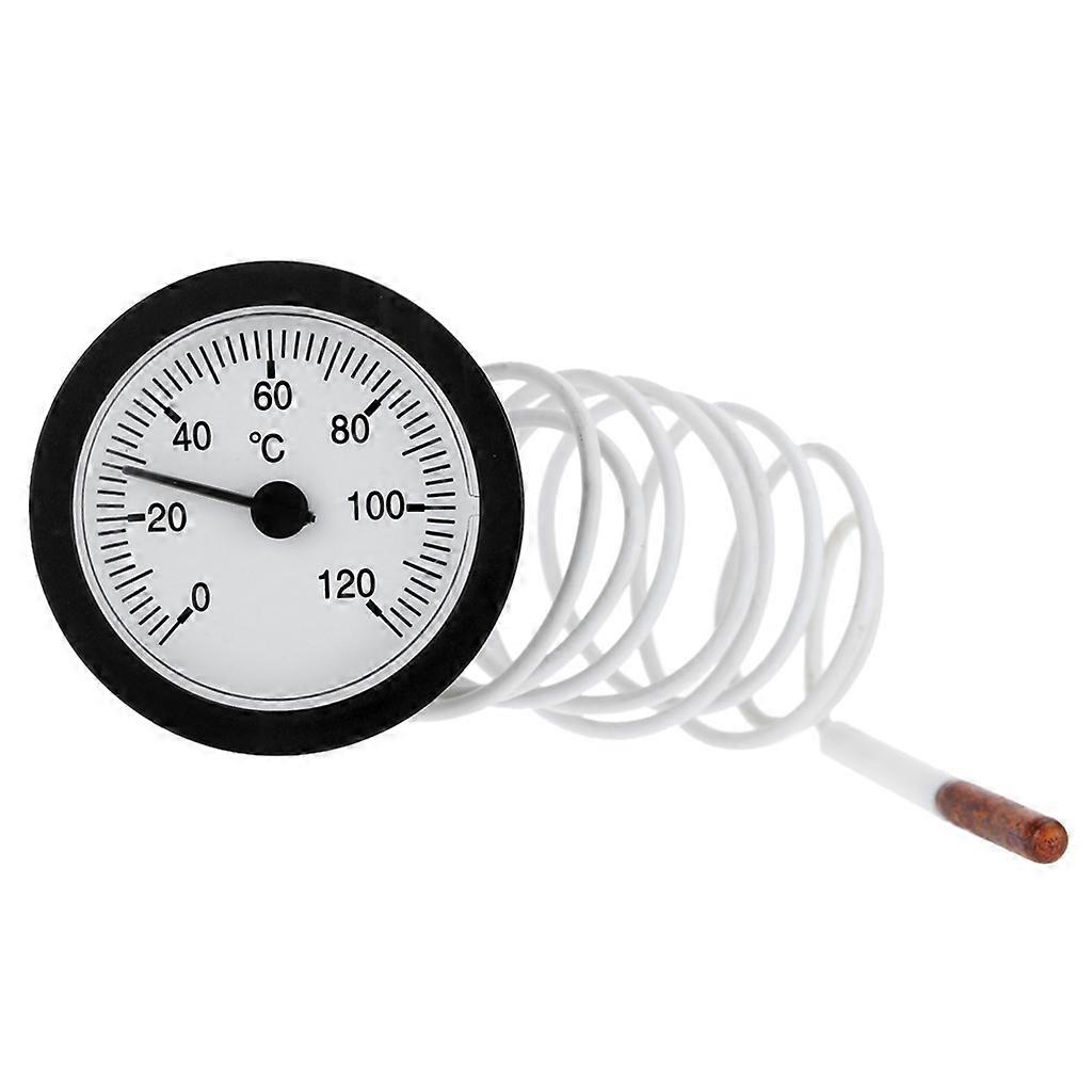 Dial Thermometer Capillary Temperature Gauge 0-120 water & oil with 1m Sensor | Fruugo UK