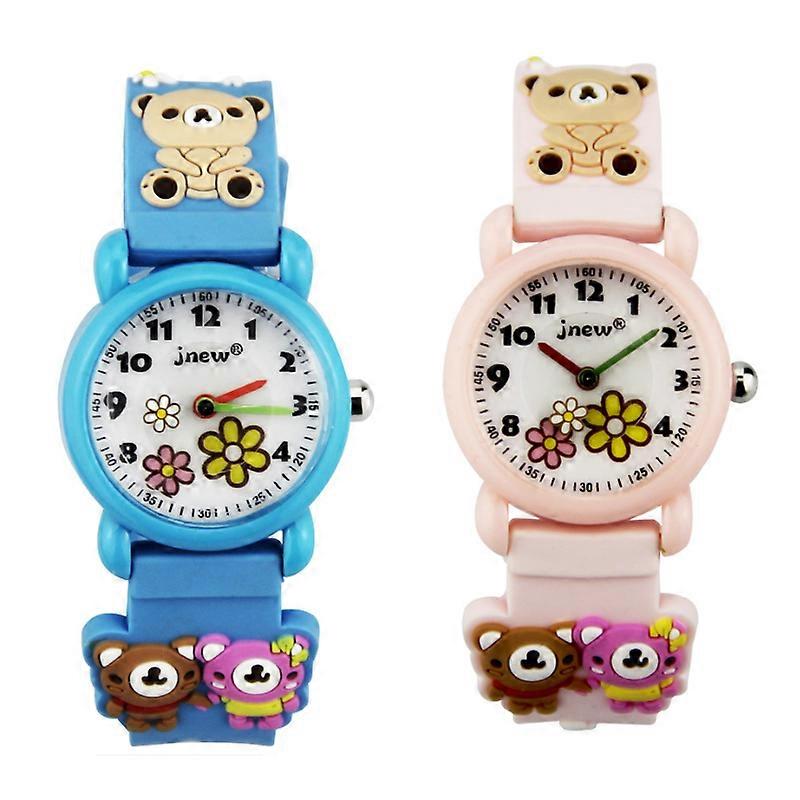 Børneur Tegneserie Pige Ur Vandtæt 3D Sød Tegneserie Legetøj Ur | Fruugo DK