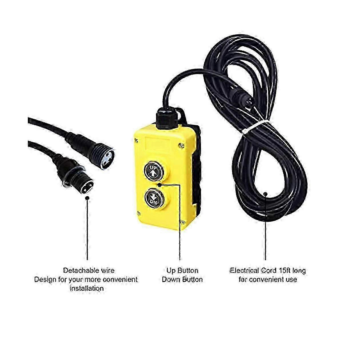 3 Wire Dump Trailer Remote Control Switch For 12v Dc Single Acting Hydraulic Pump Dump Trailer ...